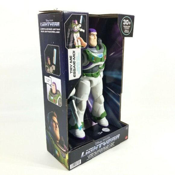 Pixar | Toys | Disney Pixar Lightyear Laser Blade Buzz 2 Interactive ...